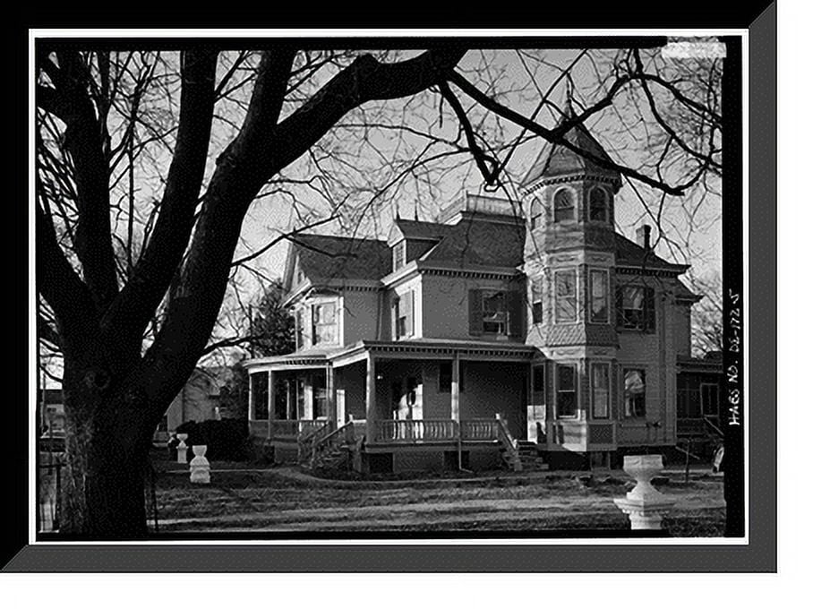 Historic Framed Print, John B. Lindale House & Farm, 24 South Main ...