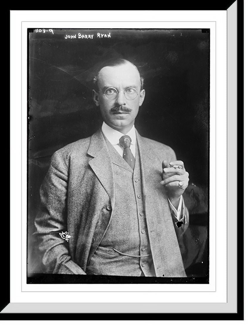 Historic Framed Print, John Barry Ryan holding cigarette, 17-7/8" x 21-7/8" - Walmart.com