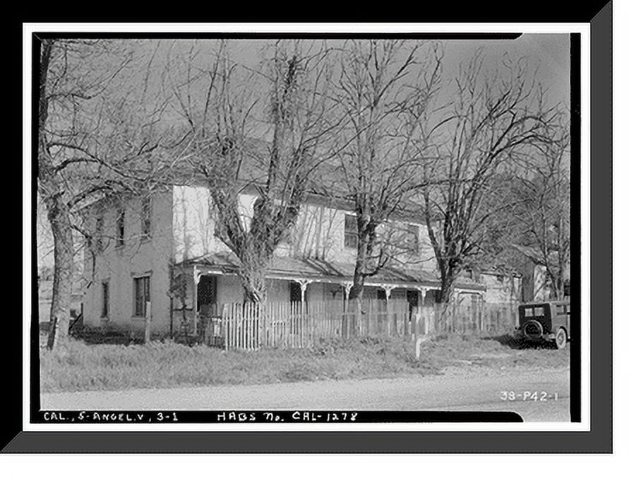 Historic Framed Print, John Burch House, Angels Camp vicinity ...