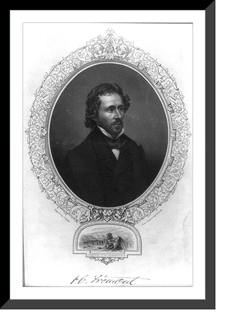 Historic Framed Print, [John Charles Fremont, 1813-1890, head and ...
