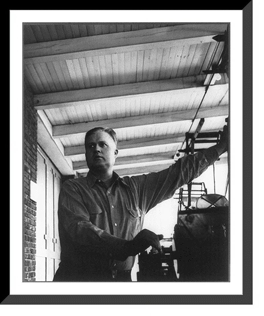 Historic Framed Print, [John Daniel Rust, 1892-1954, half-length ...