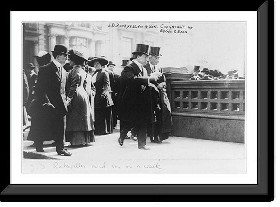 Historic Framed Print, [John Davison Rockefeller, full-length portrait ...