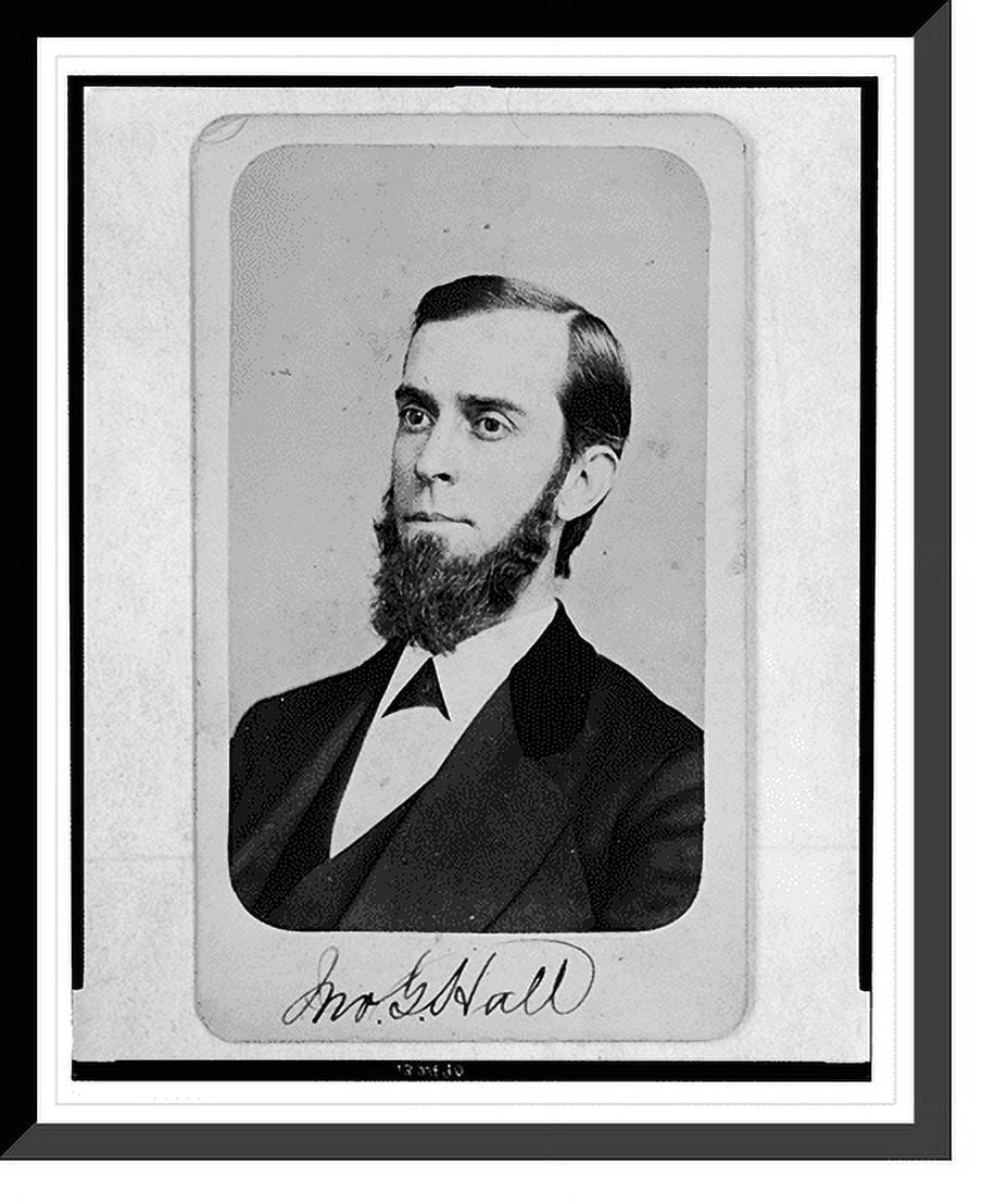 Historic Framed Print, [John G. Hall, head-and-shoulders portrait ...