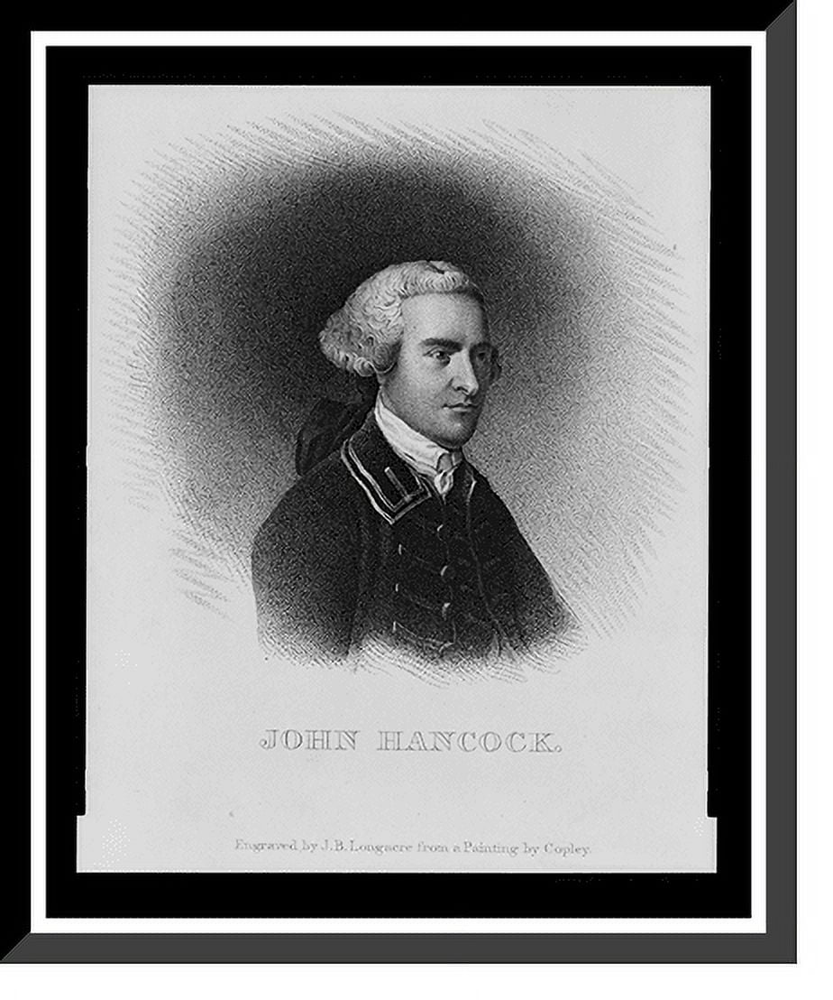 Historic Framed Print, John Hancock - 2, 17-7/8" x 21-7/8" - Walmart.com