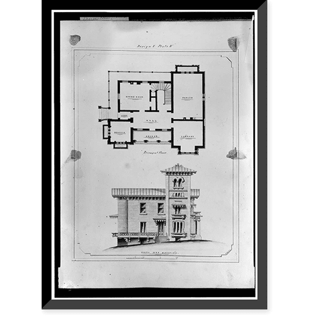 Historic Framed Print, John Pitkin Norton House, 52 Hillhouse Avenue ...
