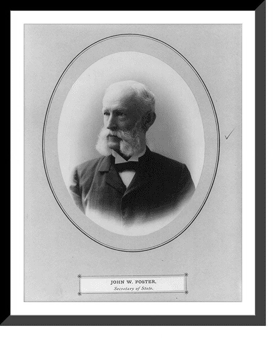 Historic Framed Print, [John Watson Foster, 1836-1917, head and ...