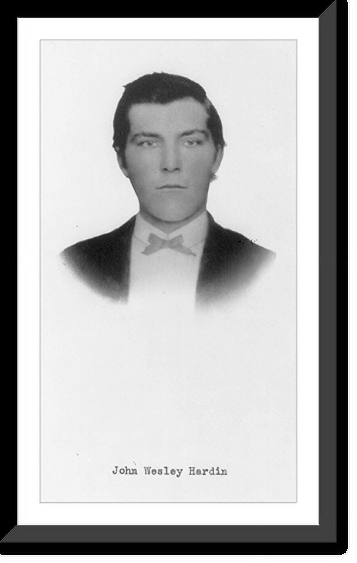 Historic Framed Print, [John Wesley Hardin, bust portrait, facing front ...