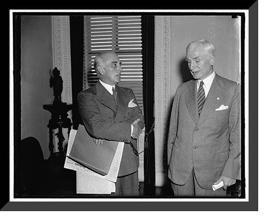 Historic Framed Print, Joseph E. Davis & Cordell Hull, 17-7/8" x 21-7/8" - Walmart.com