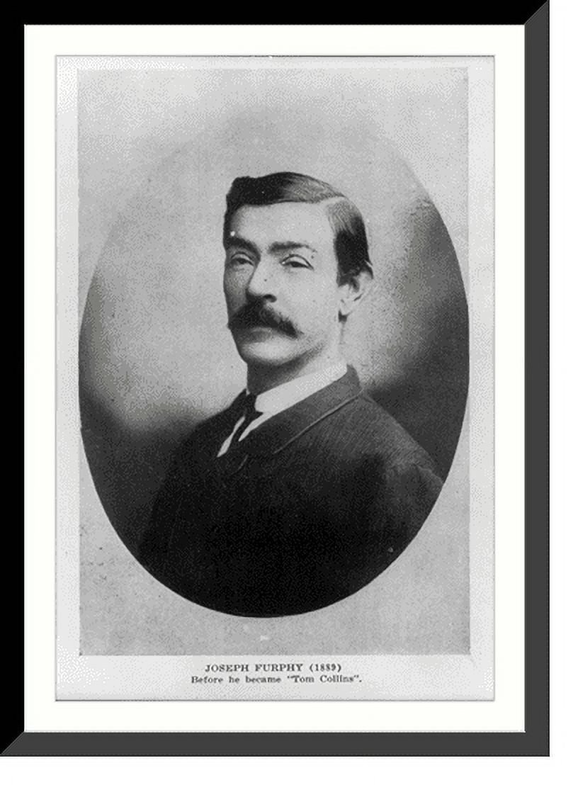 Historic Framed Print, [Joseph Furphy, 1843-1912, oval bust, 1889 ...