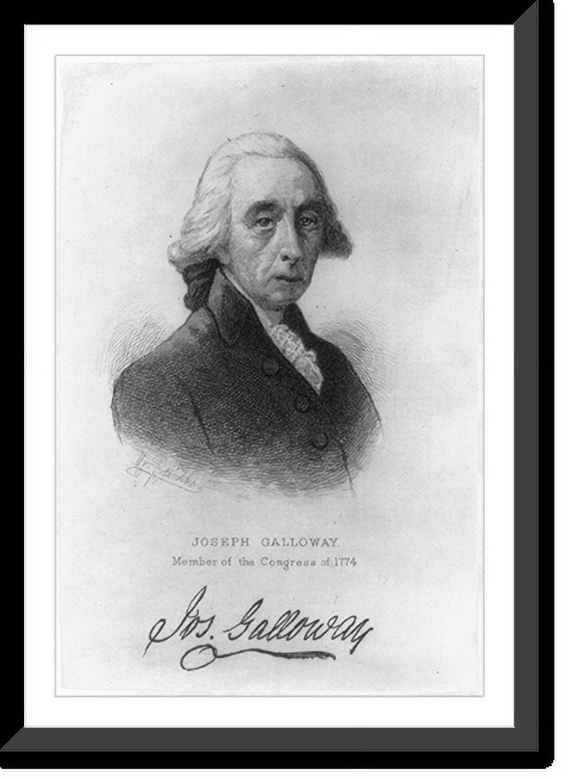 Historic Framed Print, [Joseph Galloway, head-and-shoulders portrait ...