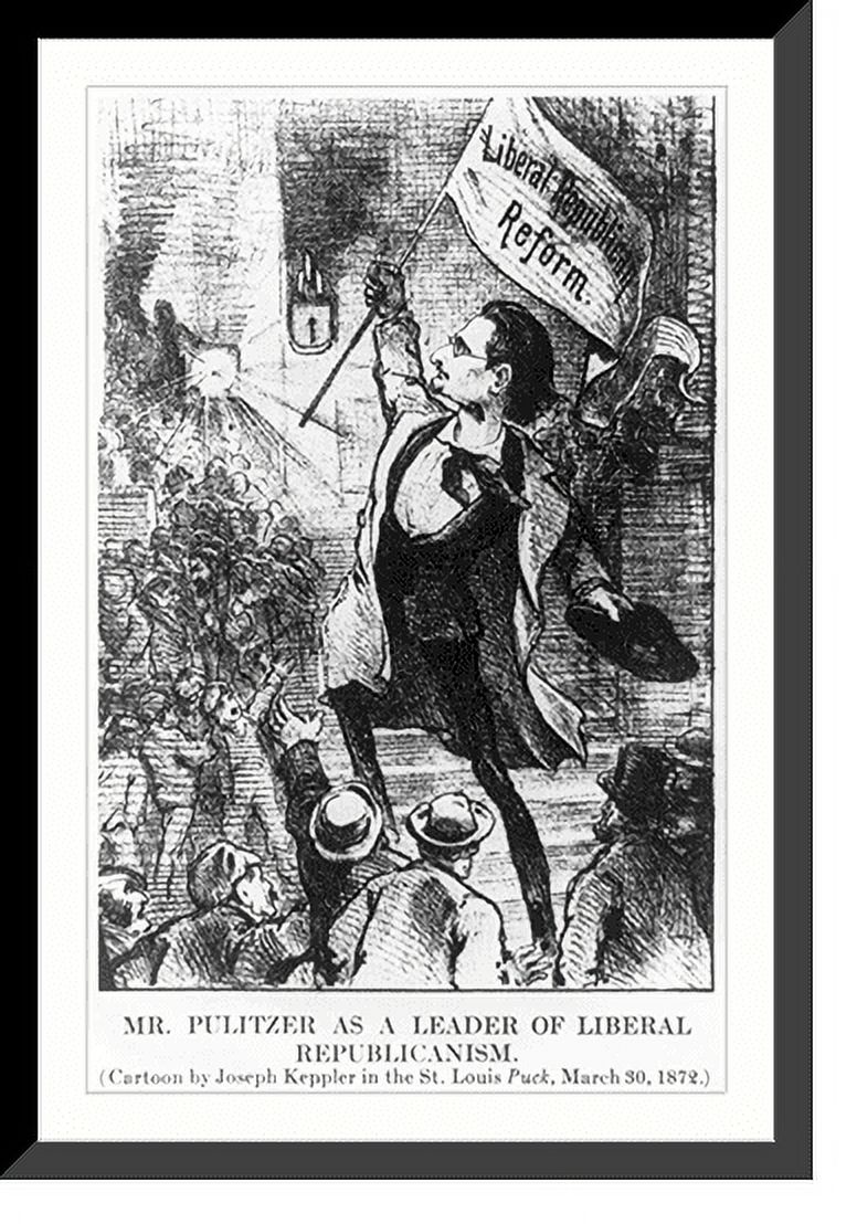 Historic Framed Print, [Joseph Pulitzer, 1847-1911; Mr. Pulitzer as a ...