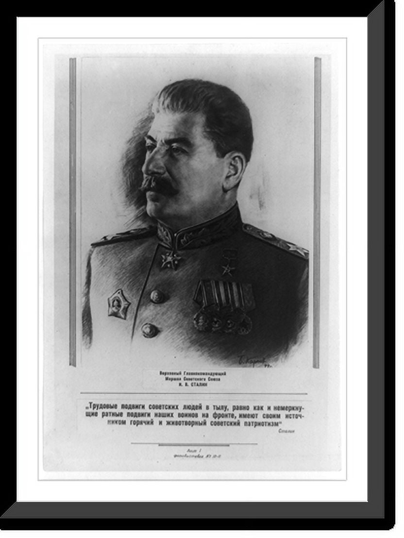 Historic Framed Print, [Joseph Stalin, head-and-shoulders portrait ...
