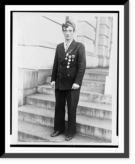 Historic Framed Print, [Joseph T. Angelo, full-length portrait ...