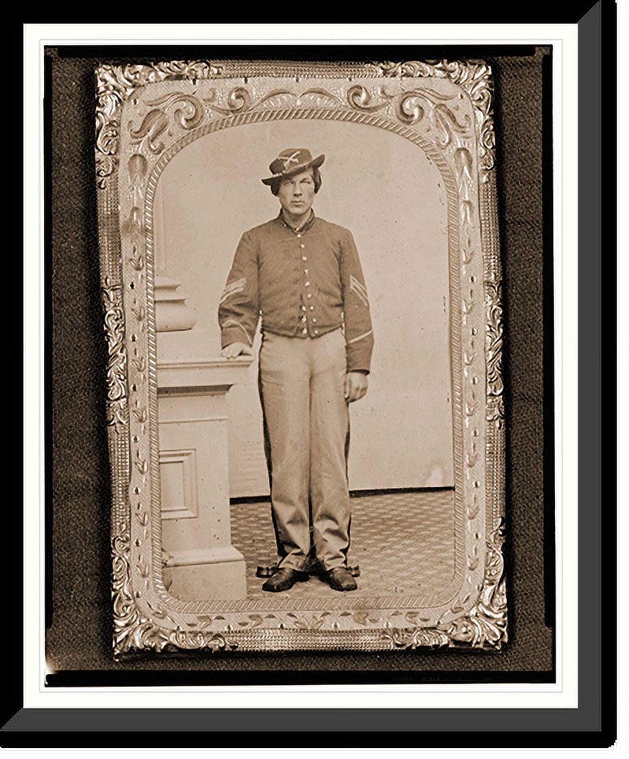 Historic Framed Print, Josua P. Graffam Sgt. 1st D.C. & 1st Maine ...