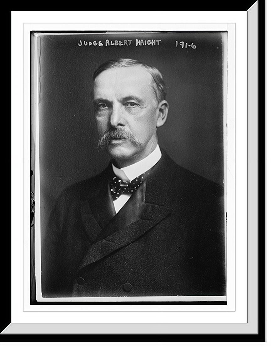 Historic Framed Print, Judge Albert Haight, portrait bust, 17-7/8" x 21 ...