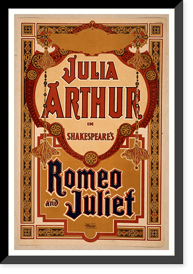 Historic Framed Print, Julia Arthur in Shakespeares Romeo and Juliet ...