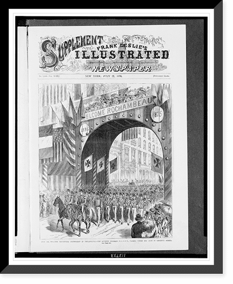 Historic Framed Print, July 4th, 1876. The Centennial celebration in ...