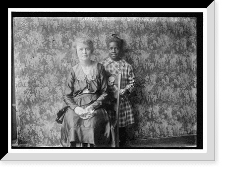 Historic Framed Print, June Sullivan & Pickanniny, 17-7/8" x 21-7/8 ...