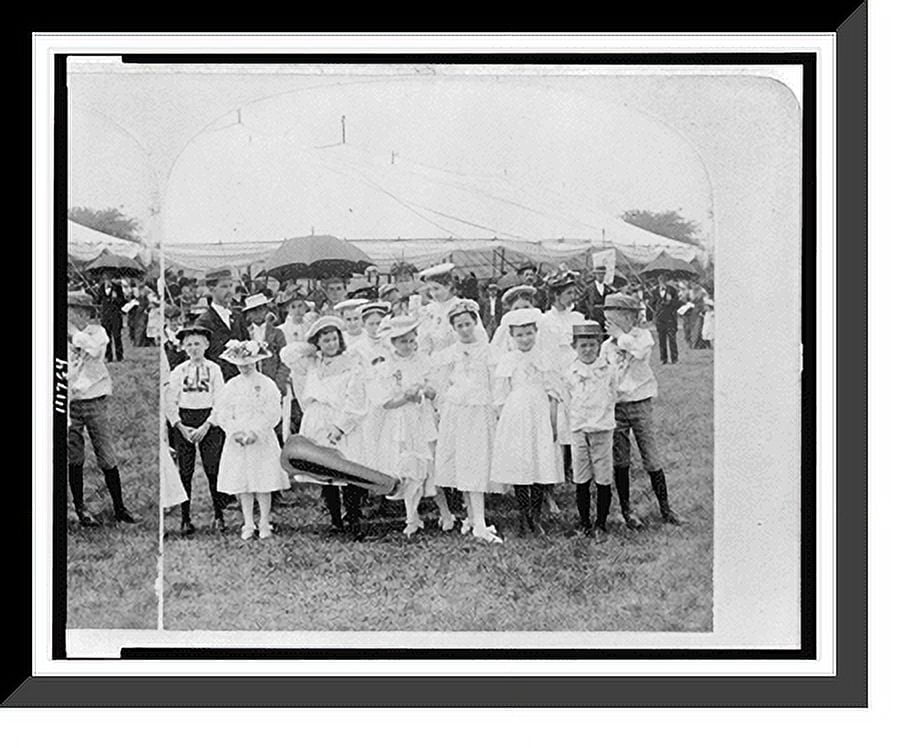 Historic Framed Print, Juniors at Tent Williston, Junior Rally, C.E ...