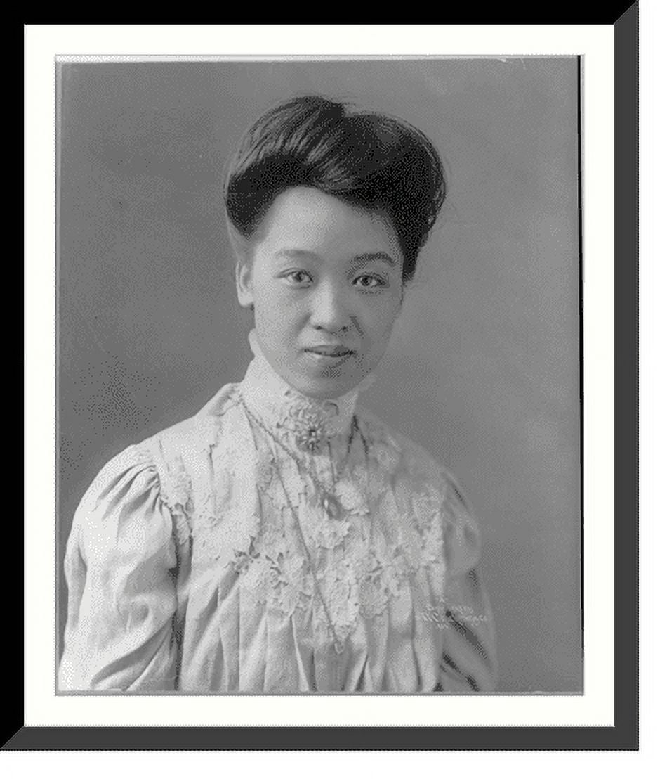 Historic Framed Print, [Kang Tung Pih, daughter of Kang Yu Wei, head ...