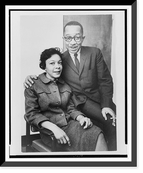 Historic Framed Print, [Kenneth B. Clark and his wife, Mamie Phipps ...
