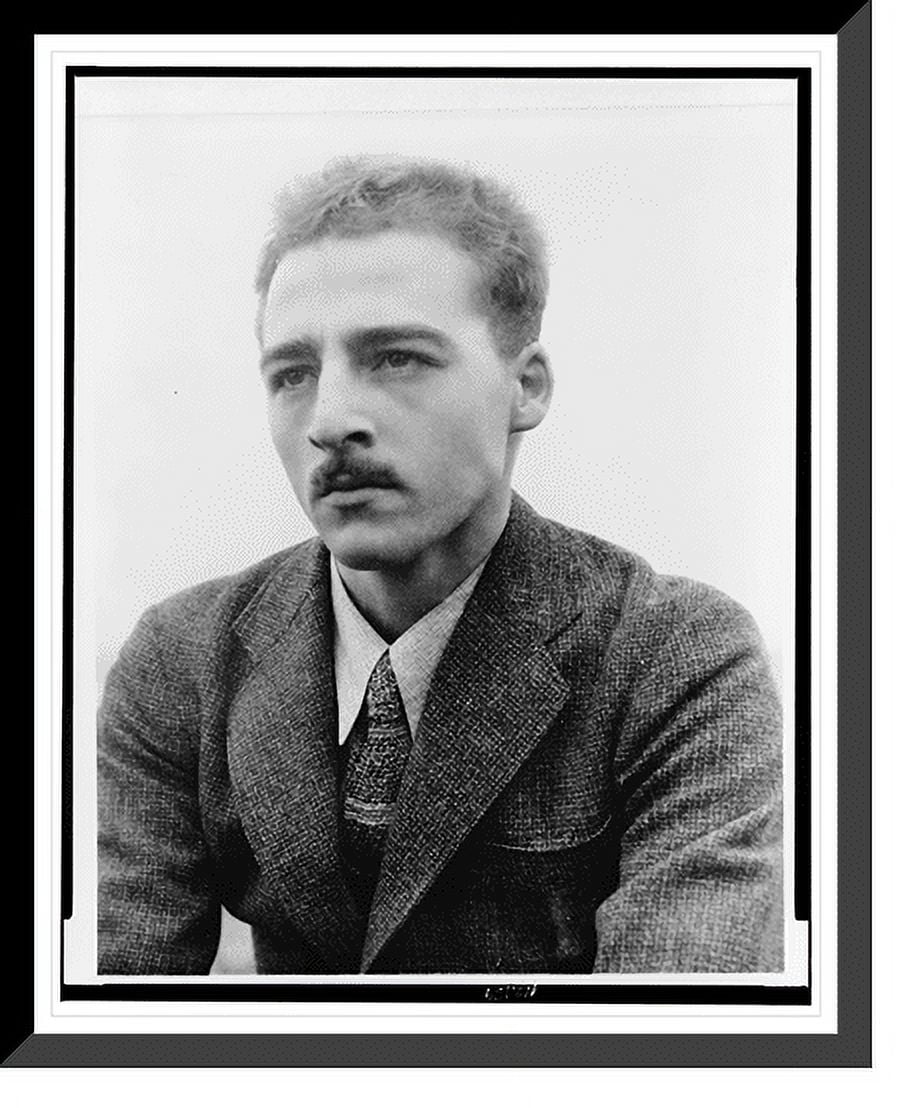 Historic Framed Print, [Kenneth Patchen, head-and-shoulders portrait ...