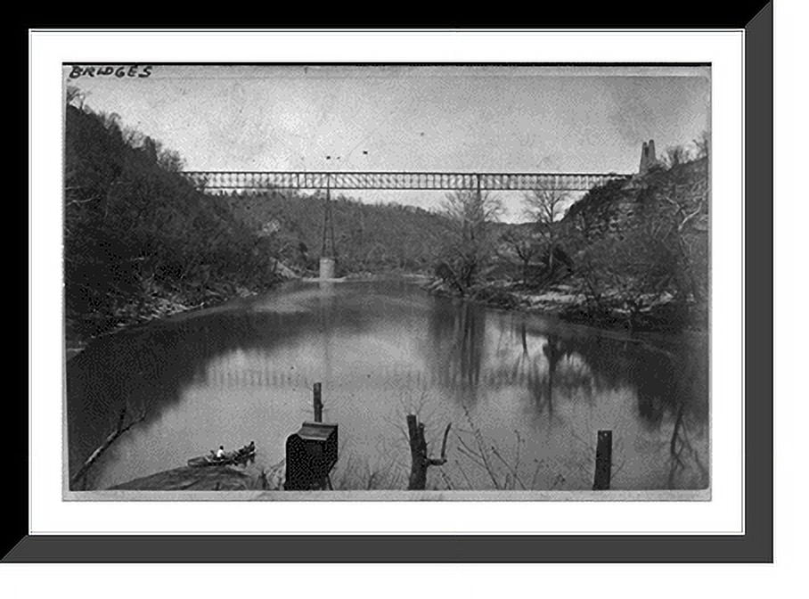 Historic Framed Print, Kentucky River Bridge of the Cincinnati Southern ...
