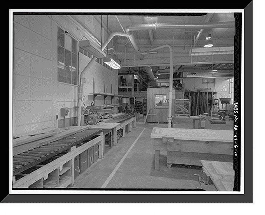Historic Framed Print, Kodiak Naval Operating Base, Wood & Machine Shop ...