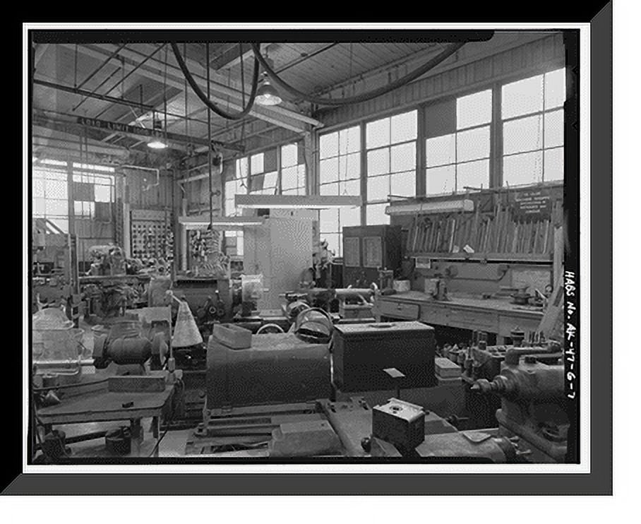 Historic Framed Print, Kodiak Naval Operating Base, Wood & Machine Shop ...