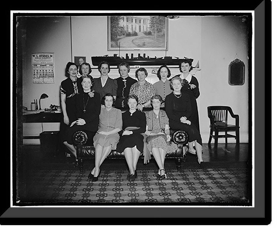 Historic Framed Print, L to R: Roberta Barrows; Paula Larrabee ...