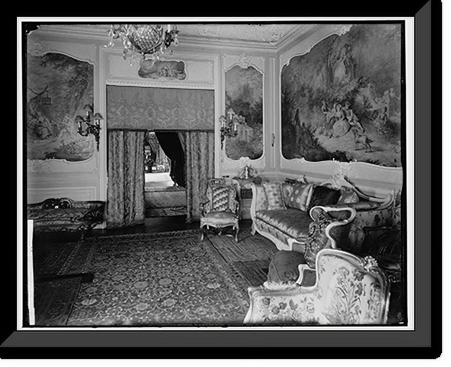 Historic Framed Print, LEITER, L.Z., MRS. HOUSE, INTERIOR - 3, 17-7/8 ...