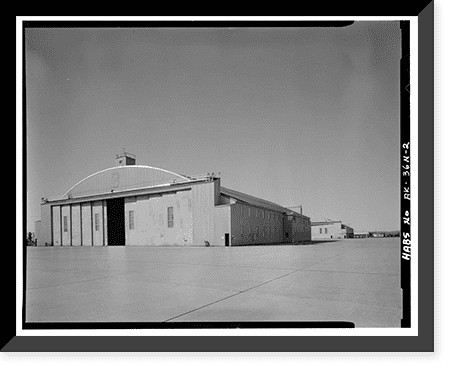 Historic Framed Print, Ladd Field, Birchwood Hangar, Fort Wainwright ...