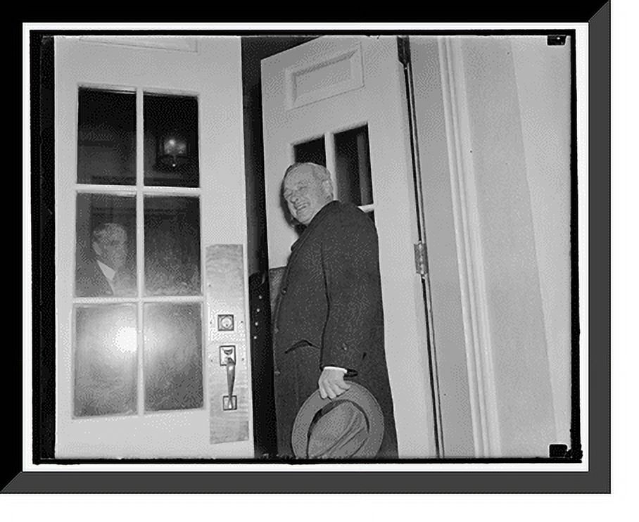 Historic Framed Print, Landon pays a social call to the White House ...