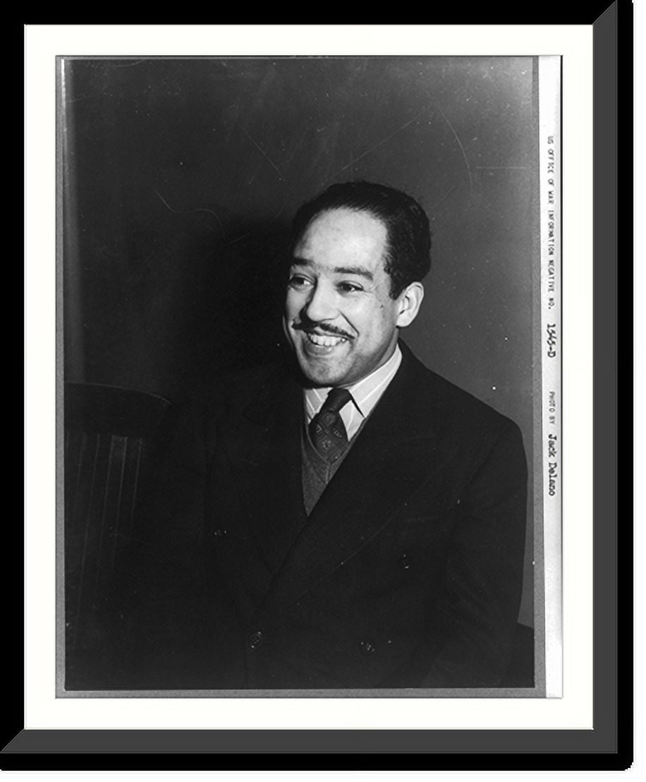 Historic Framed Print, [Langston Hughes, half-length portrait, facing ...