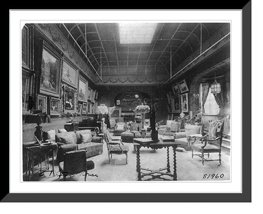 Historic Framed Print, [Large parlor of the William C. Whitney house ...