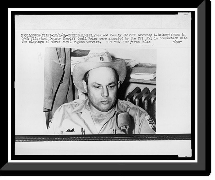 Historic Framed Print, [Lawrence A. Rainey, Neshoba County sheriff ...