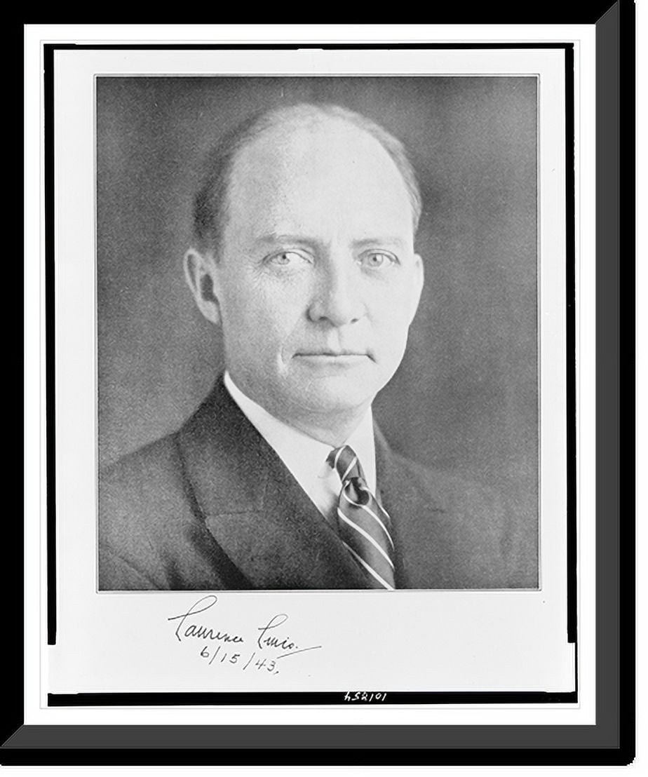 Historic Framed Print, [Lawrence Lewis, head-and-shoulders portrait ...