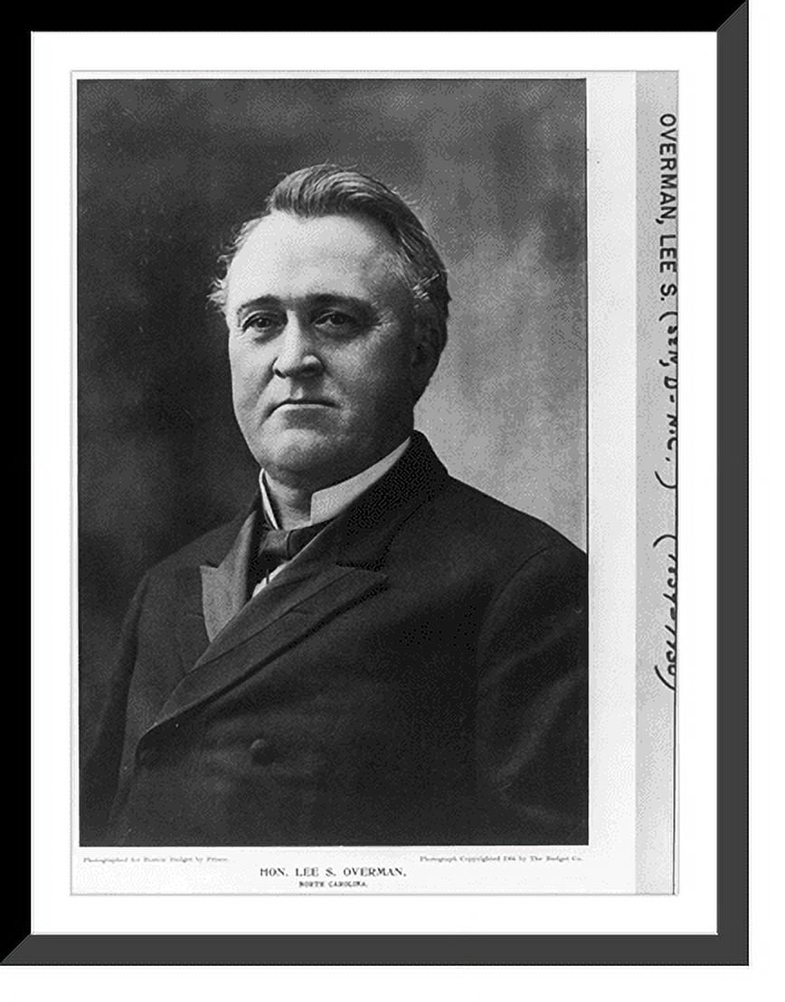 Historic Framed Print, [Lee S. Overman, 1854-1930, head-and-shoulders ...