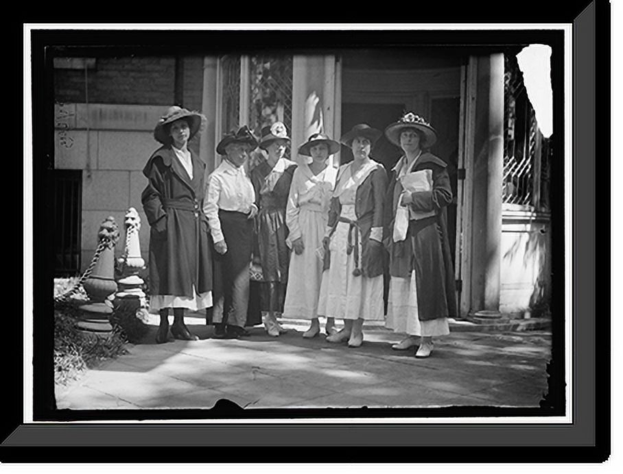 Historic Framed Print, Left to right: Mrs. W. Watson, Miss Lavena ...