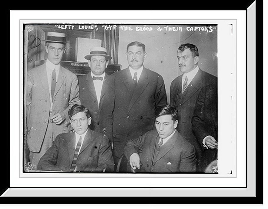 Historic Framed Print, Lefty Louie, Gyp, the Blood and their captors ...