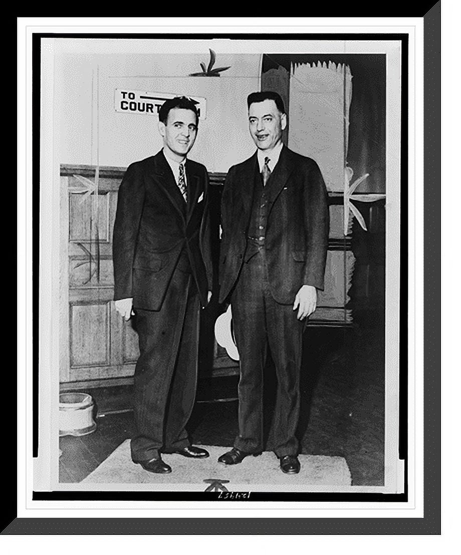 Historic Framed Print, [Legs Diamond and Daniel H. Prior(?), full ...