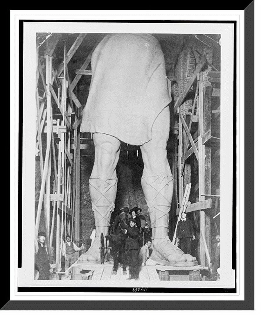 Historic Framed Print, [Legs of sculpture of Vulcan, made by Giuseppe ...