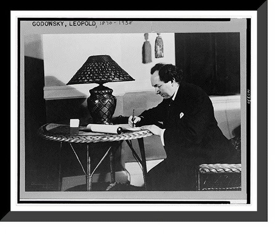 Historic Framed Print, [Leopold Godowsky, three-quarter length portrait ...