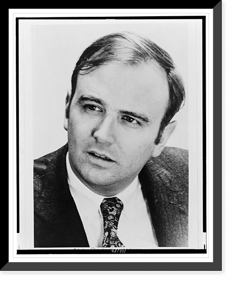 Historic Framed Print, [Les Aspin, head-and-shoulders portrait, facing ...