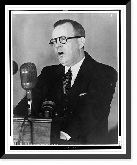 Historic Framed Print, [Lester Pearson, half-length portrait, standing ...
