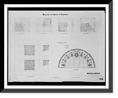 Historic Framed Print, [Library of Congress (Washington, D.C.). Leaded ...