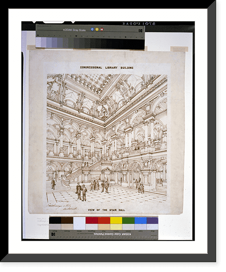 Historic Framed Print, [Library of Congress (Congressional Library ...