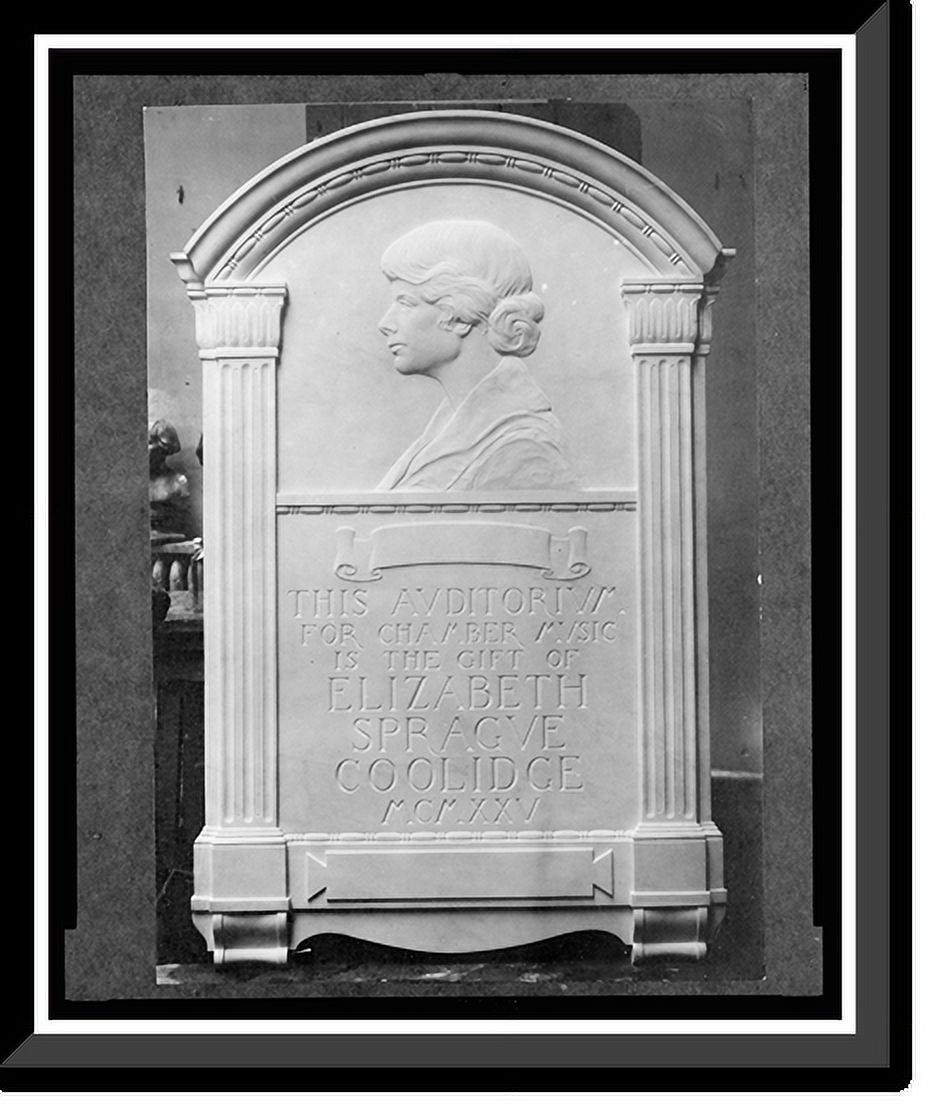Historic Framed Print, Library of Congress, Music Division. Coolidge ...