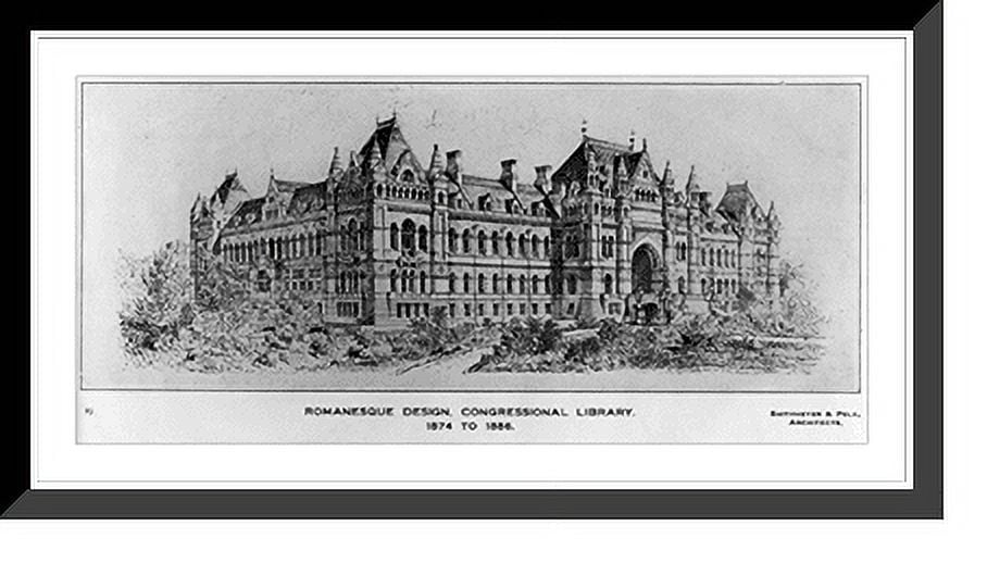 Historic Framed Print, [Library of Congress, Washington, D.C. Front ...