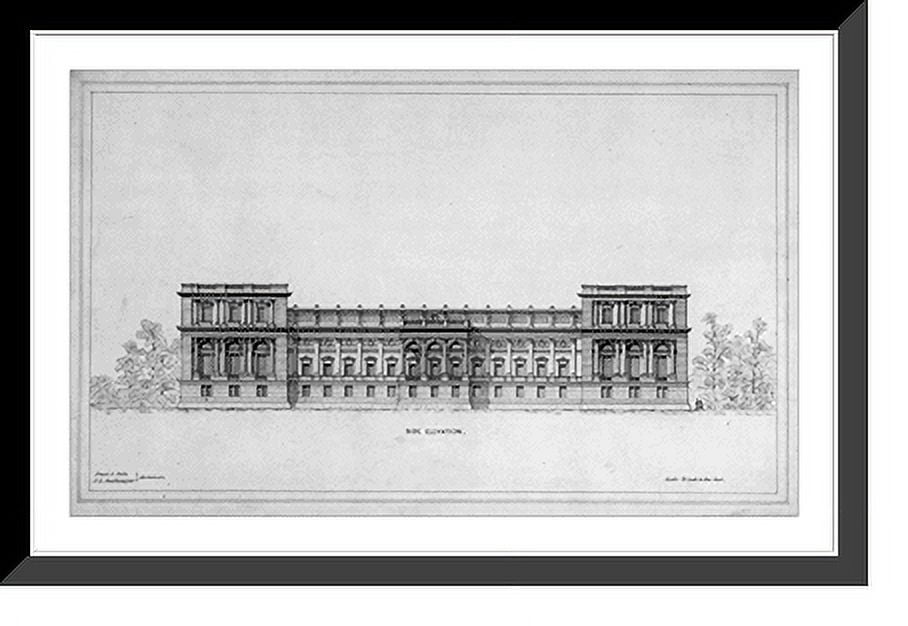 Historic Framed Print, [Library of Congress, Washington, D.C. Side ...